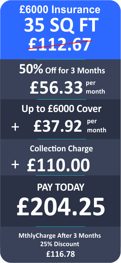 35 Sq Ft Storage Plan - Bristol Storage Solutions
